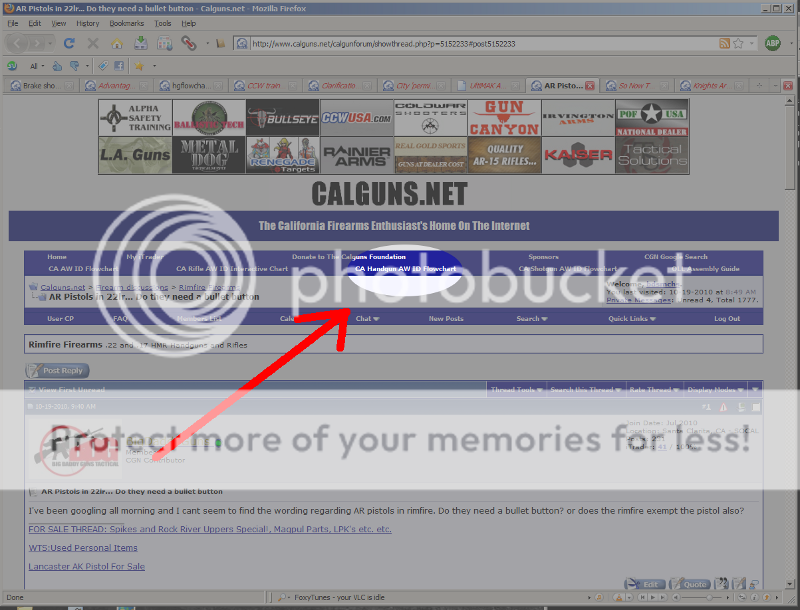 AR Pistols in 22lr... Do they need a bullet button - Calguns.net