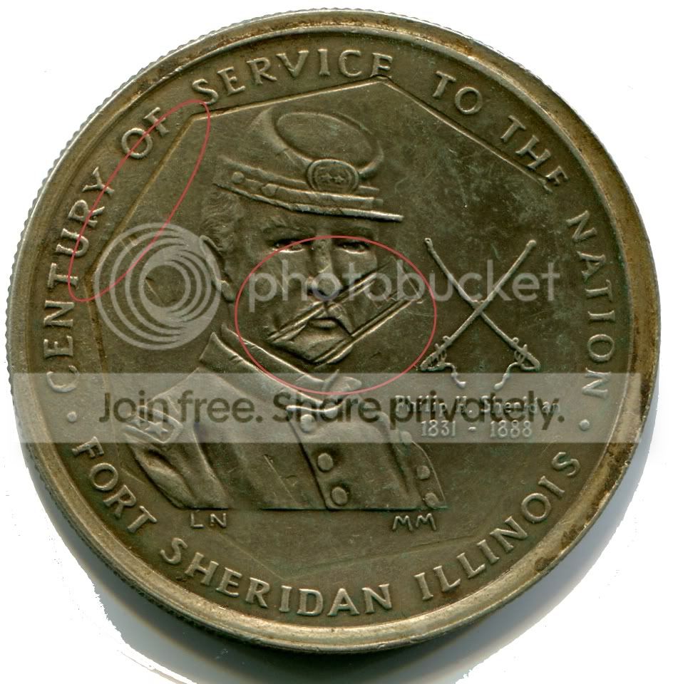 Fort Sheridan Medal With Die Clash Errors - Coin Community Forum